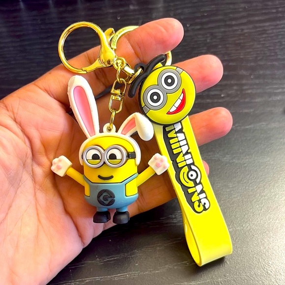 Accessories | Minions Yellow And Blue Keychain Set | Poshmark